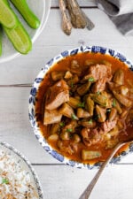Okra Stew | Middle Eastern Bamia Recipe - Hungry Paprikas