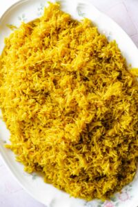 30-Minute Mediterranean Rice (Yellow Basmati Rice) - Hungry Paprikas