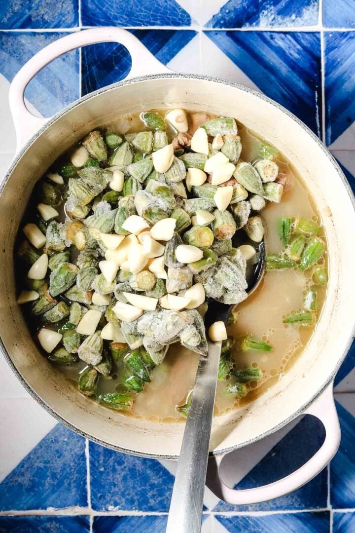 Okra Stew (Middle Eastern Bamya Recipe) - Hungry Paprikas