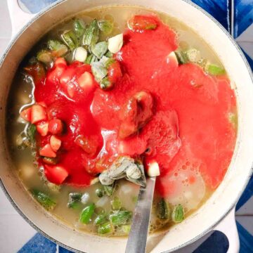 Okra Stew (Middle Eastern Bamya Recipe) - Hungry Paprikas