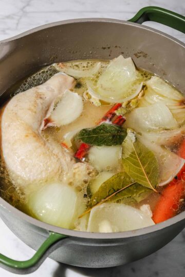 Lebanese Moghrabieh (Pearl Couscous Stew) - Hungry Paprikas