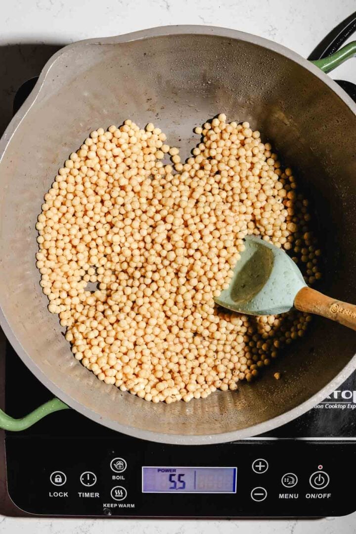 Lebanese Moghrabieh (Pearl Couscous Stew) - Hungry Paprikas