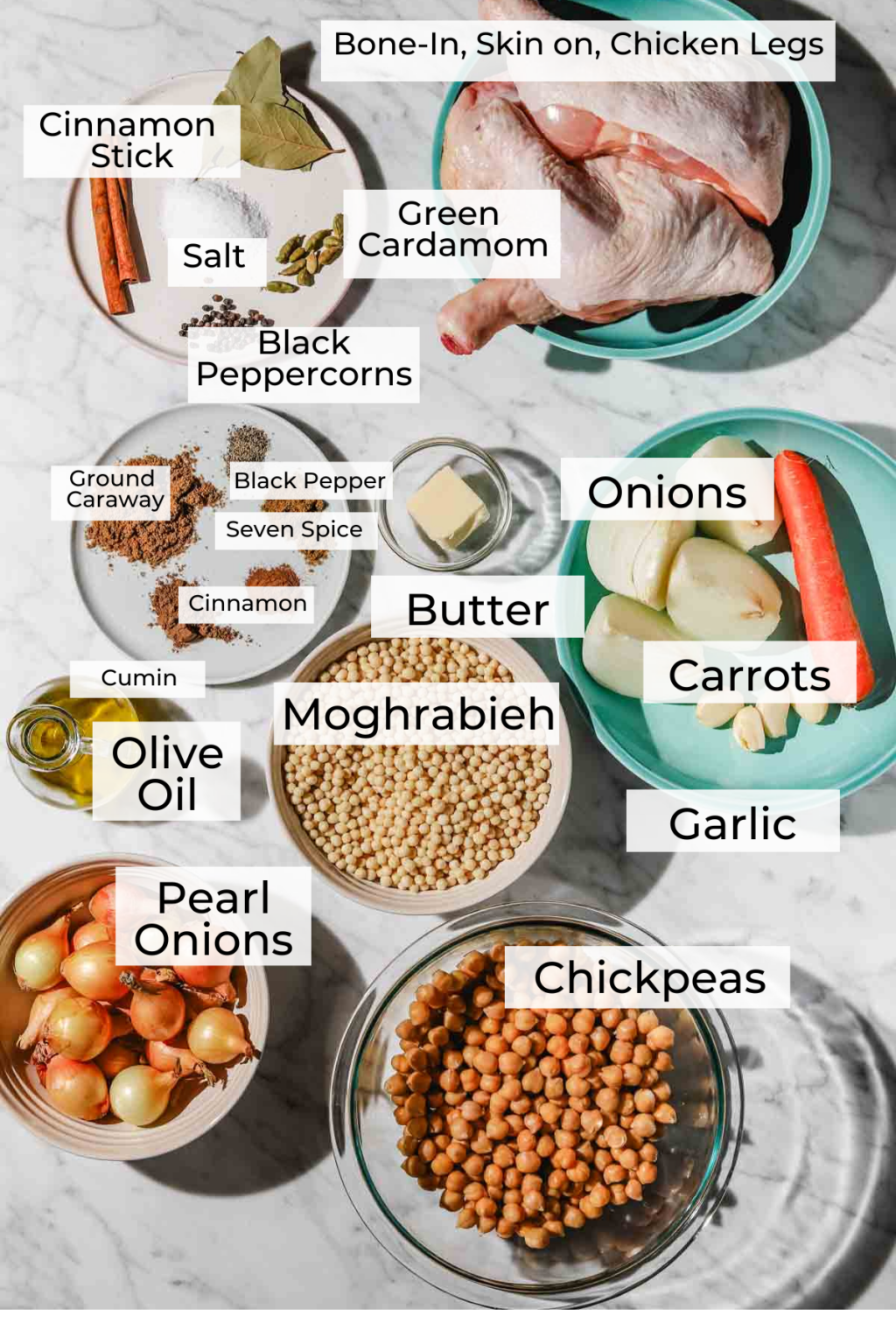 Lebanese Moghrabieh (Pearl Couscous Stew) - Hungry Paprikas