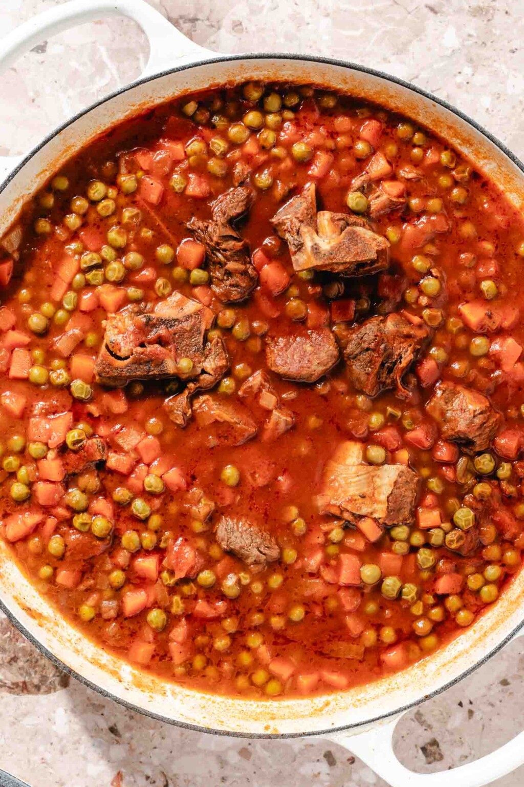 Easy Bazella (Peas & Carrots Stew) - Hungry Paprikas