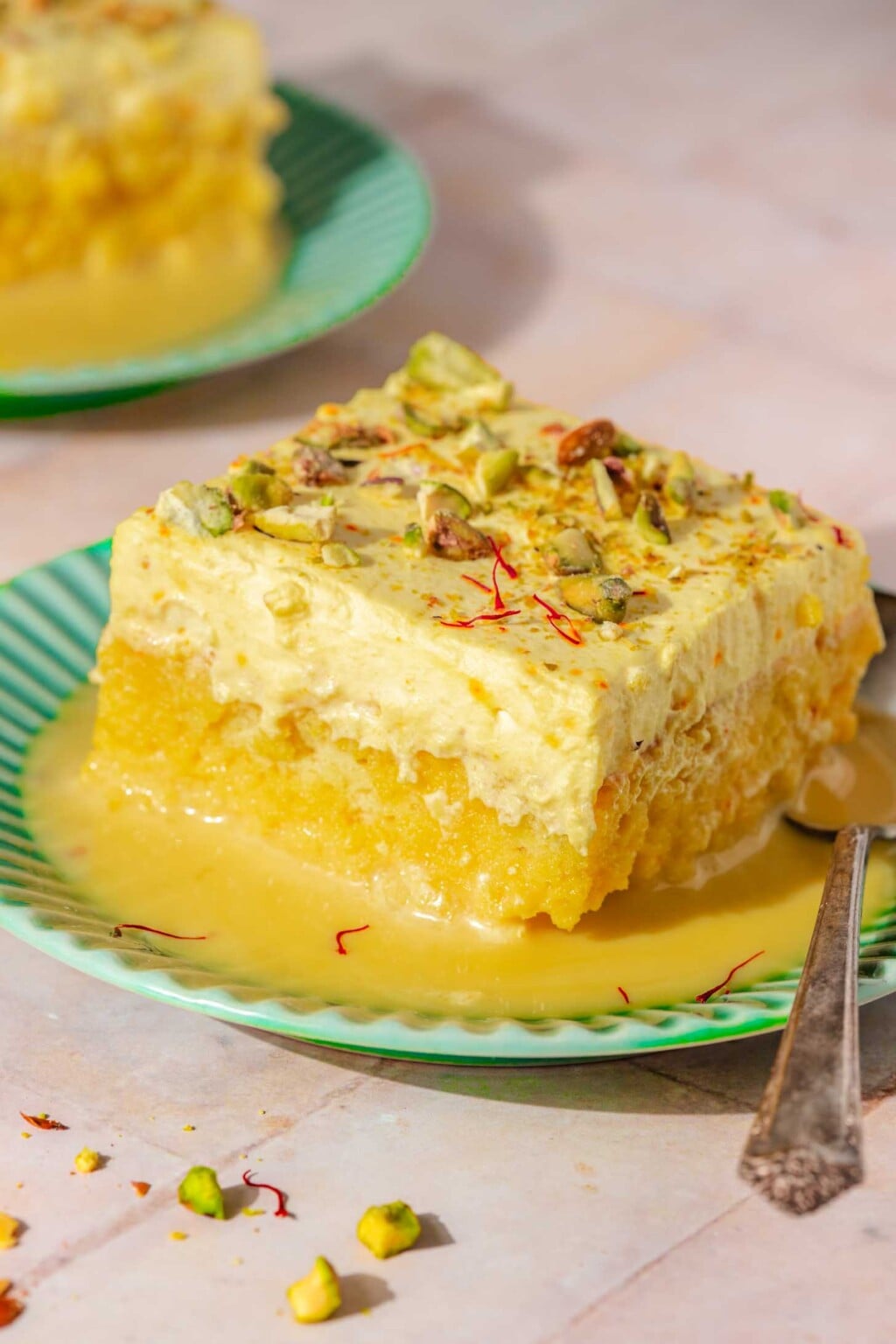 The Best Saffron Milk Cake - Hungry Paprikas