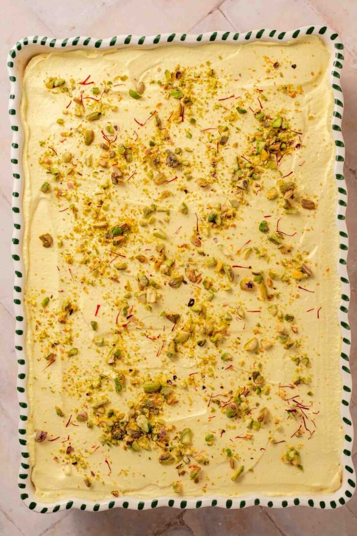 The Best Saffron Milk Cake - Hungry Paprikas