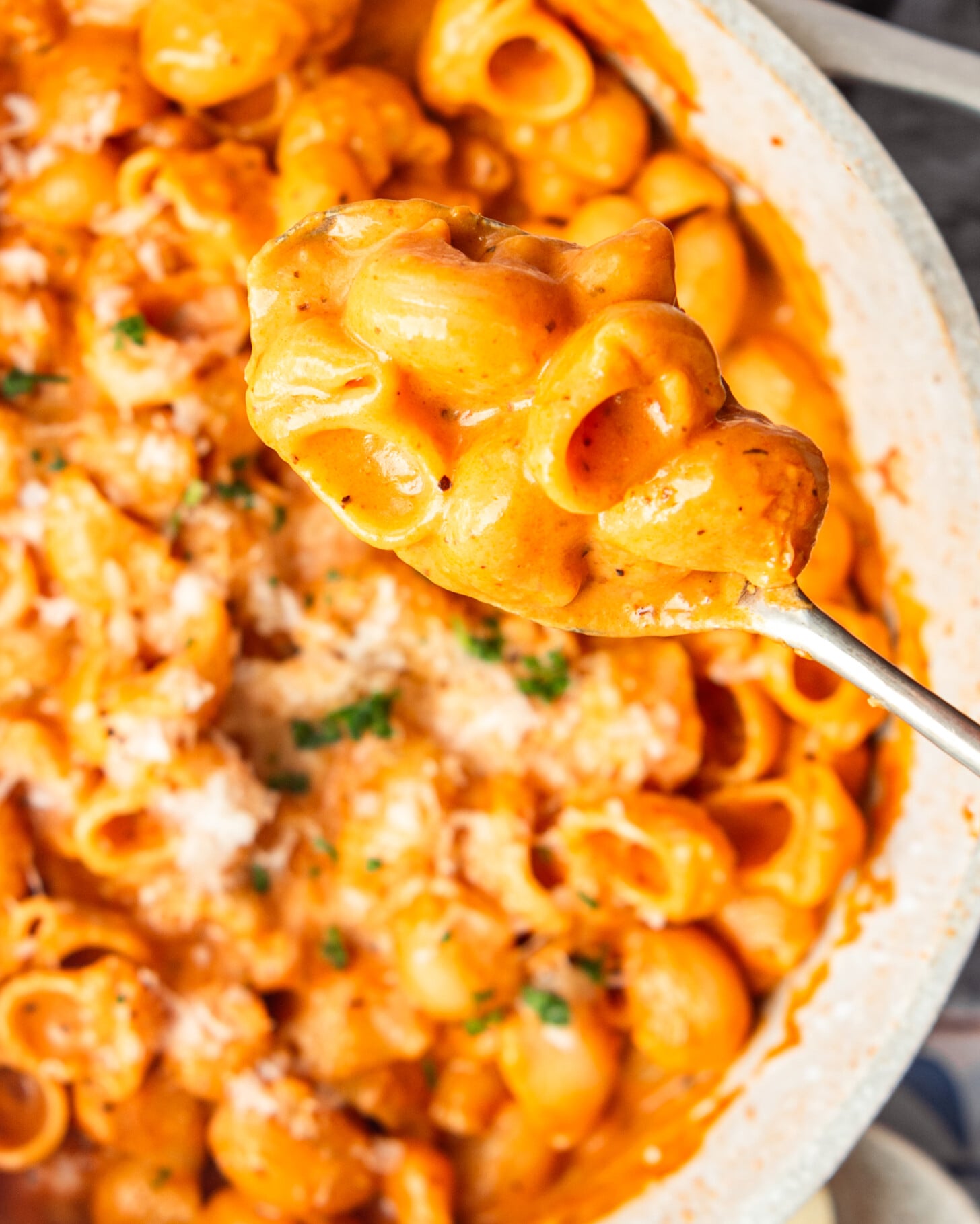 30 Minute One Pot Pink Sauce Pasta - Hungry Paprikas