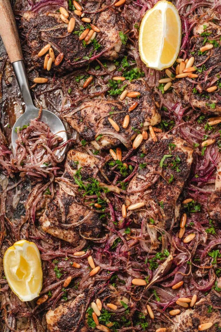 Sumac Chicken and Onion (Sheet Pan Dinner) - Hungry Paprikas